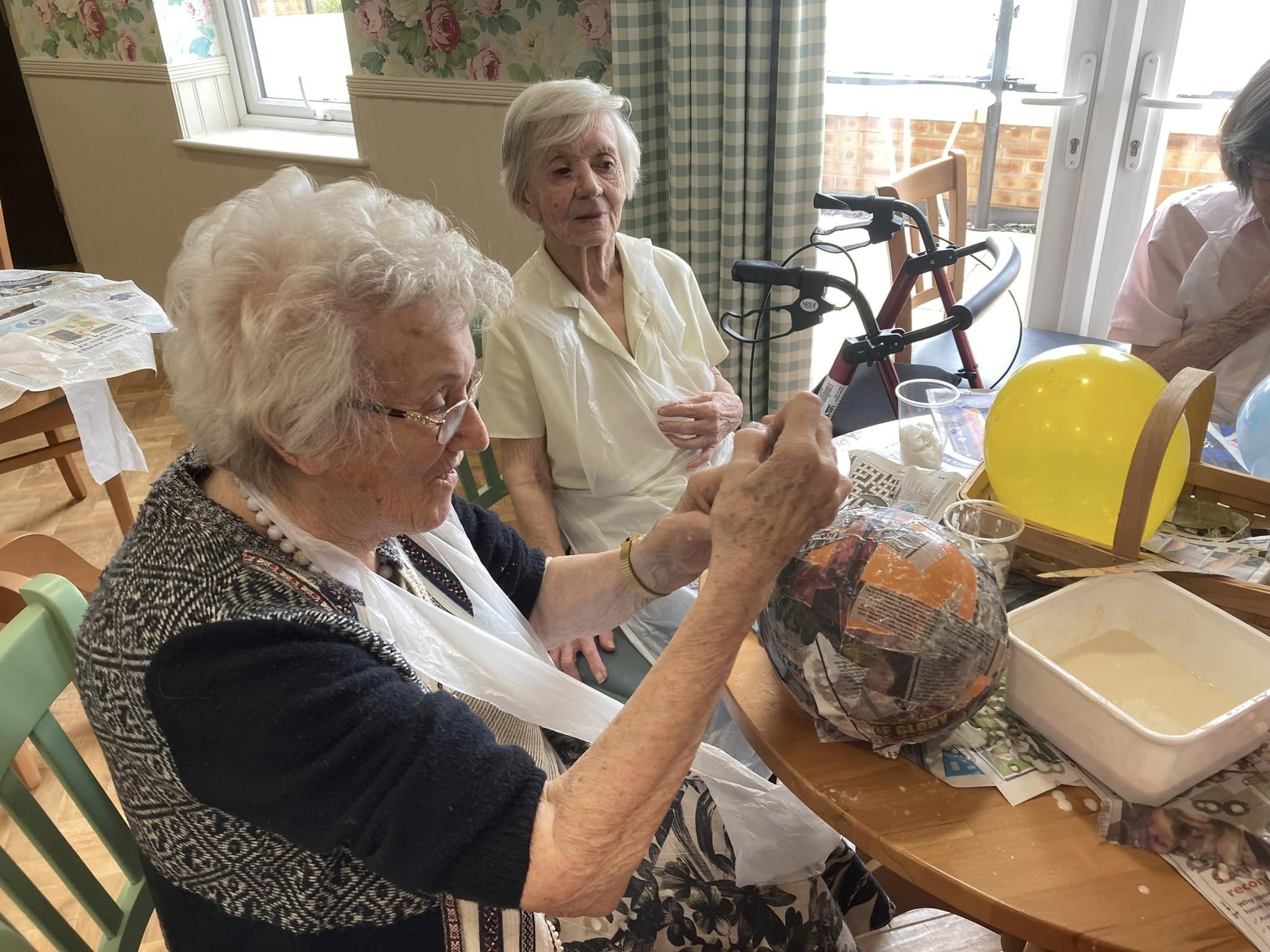 Mask Making at Avocet House care home in Boston